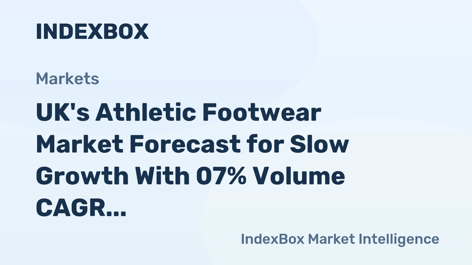 UK's Athletic Footwear Market Forecast for Slow Growth With 07% Volume CAGR Through 2035