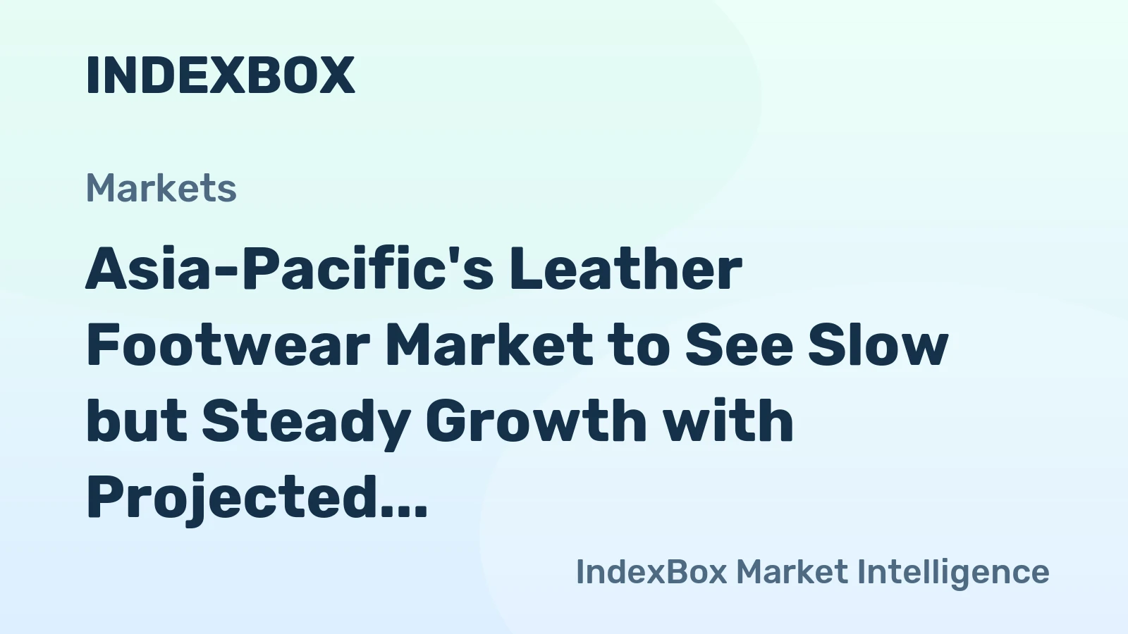 Asia-Pacific's Leather Footwear Market to See Slow but Steady Growth with Projected CAGR of +0.2% from 2024 to 2035