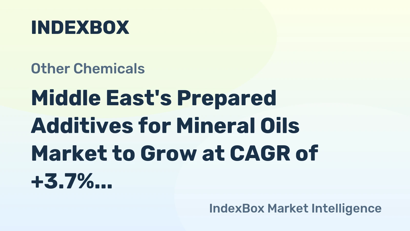 Middle East's Prepared Additives for Mineral Oils Market to Grow at CAGR of +3.7% from 2024 to 2035
