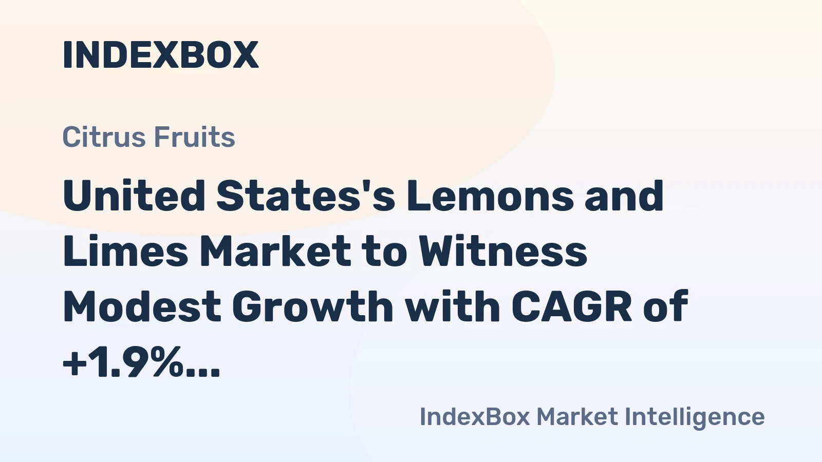 United States's Lemons and Limes Market to Witness Modest Growth with CAGR of +1.9% from 2024 to 2035