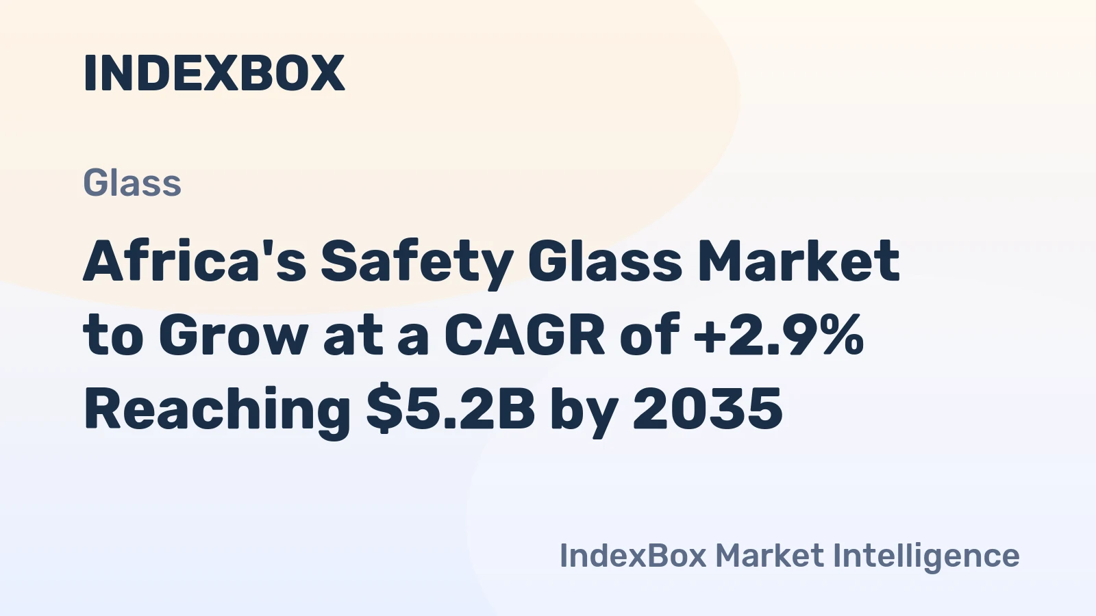 Africa's Safety Glass Market to Grow at a CAGR of +2.9% Reaching $5.2B by 2035