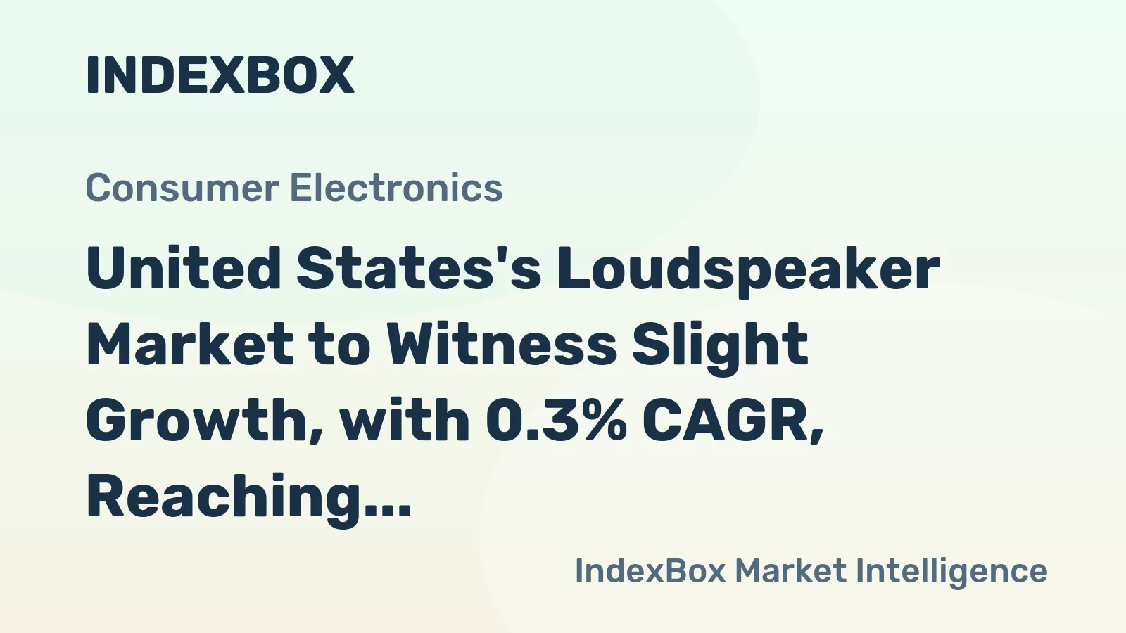 United States's Loudspeaker Market to Witness Slight Growth, with 0.3% CAGR, Reaching $5.9B by 2035