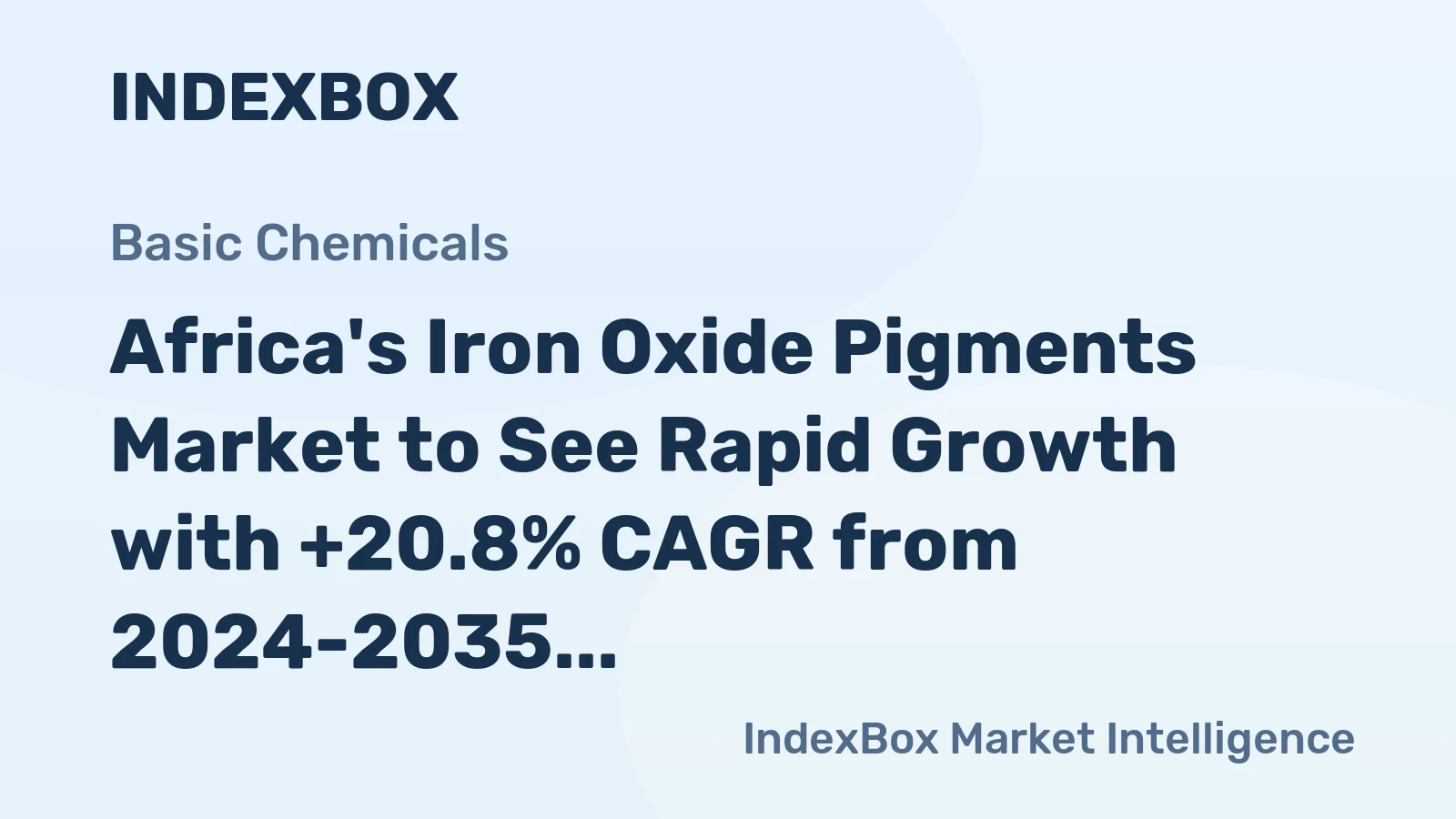 Africa's Iron Oxide Pigments Market to See Rapid Growth with +20.8% CAGR from 2024-2035