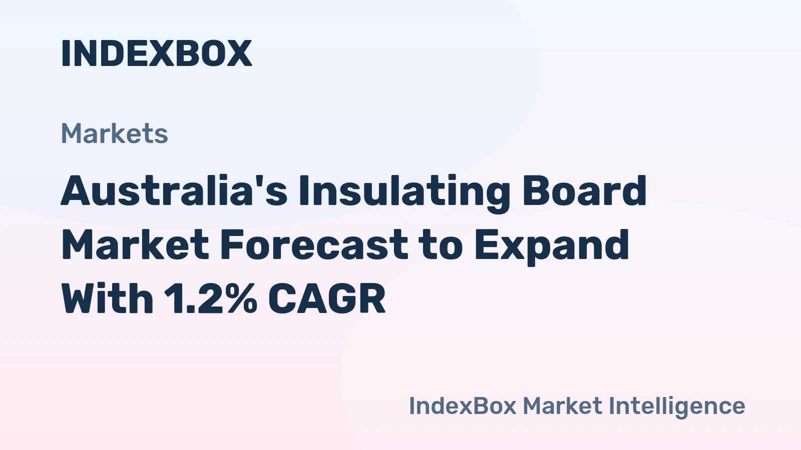 Australia's Insulating Board Market Forecast to Expand With 1.2% CAGR