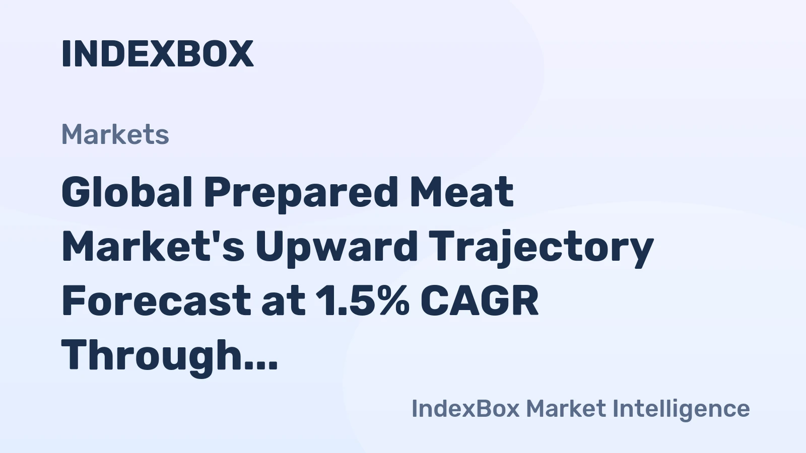 Global Prepared Meat Market's Upward Trajectory Forecast at 1.5% CAGR Through 2035