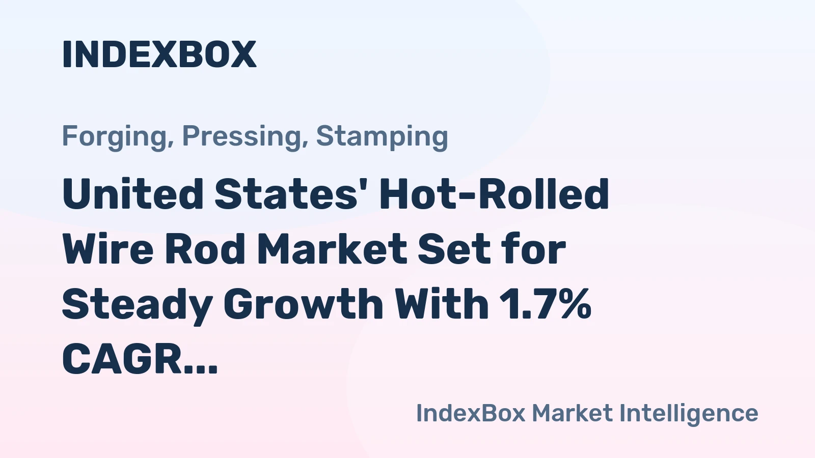 United States' Hot-Rolled Wire Rod Market Set for Steady Growth With 1.7% CAGR Through 2035
