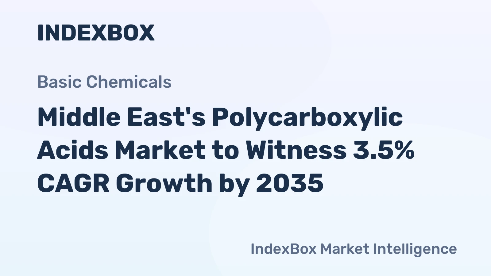 Middle East's Polycarboxylic Acids Market to Witness 3.5% CAGR Growth by 2035