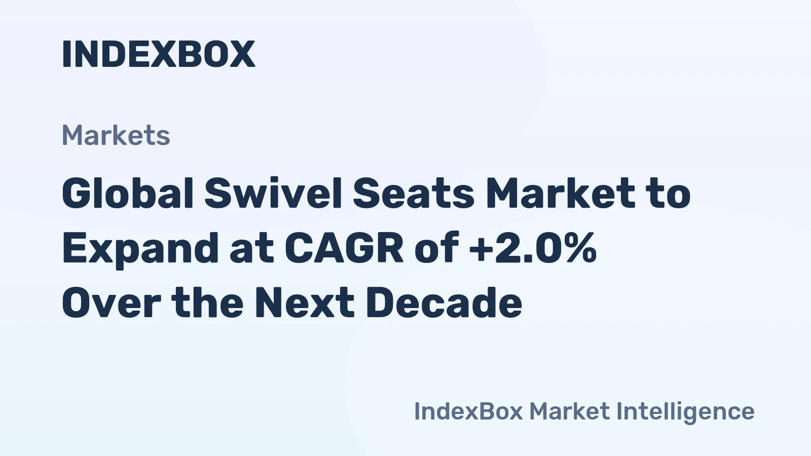 Global Swivel Seats Market to Expand at CAGR of +2.0% Over the Next Decade