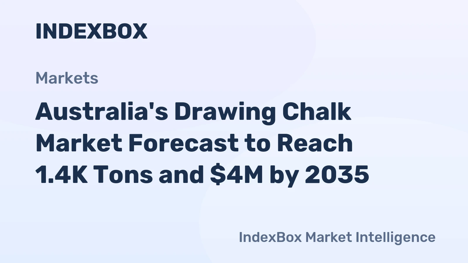 Australia's Drawing Chalk Market Forecast to Reach 1.4K Tons and $4M by 2035
