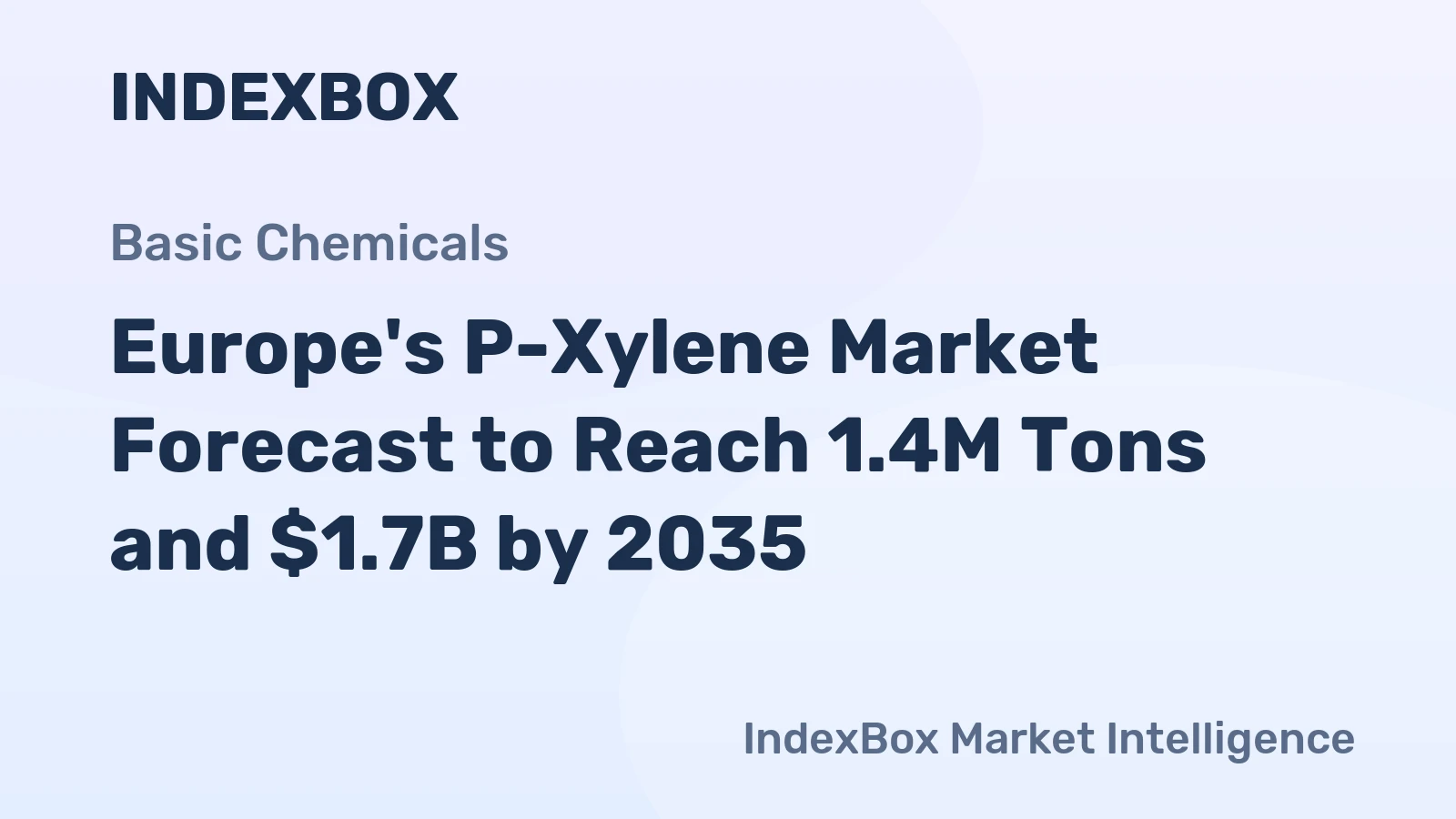 Europe's P-Xylene Market Forecast to Reach 1.4M Tons and $1.7B by 2035
