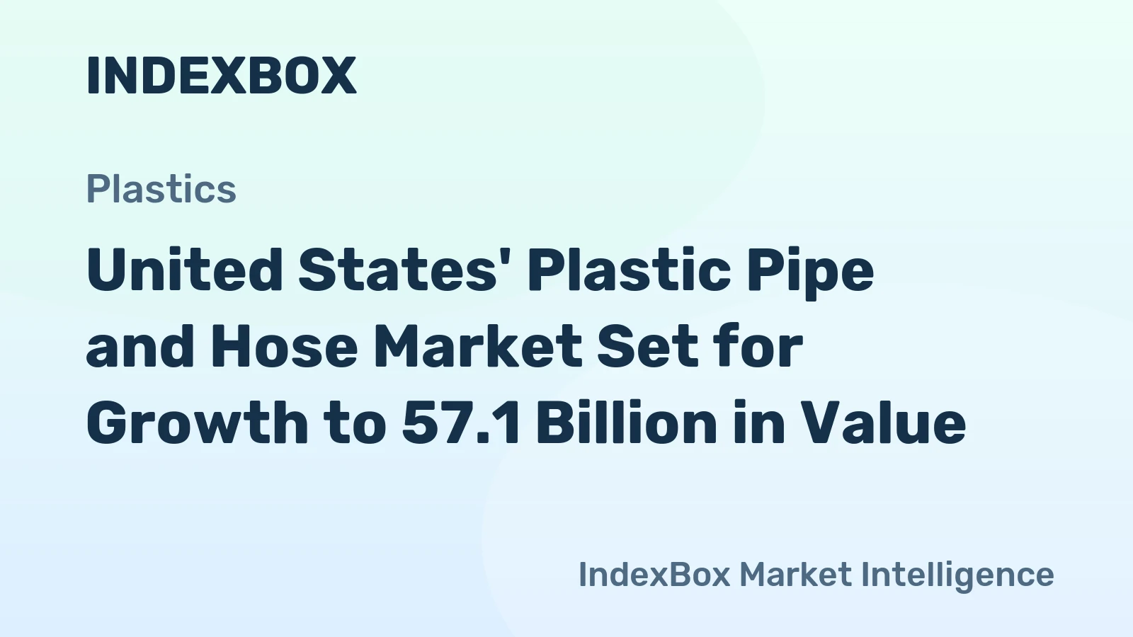 United States' Plastic Pipe and Hose Market Set for Growth to 57.1 Billion in Value
