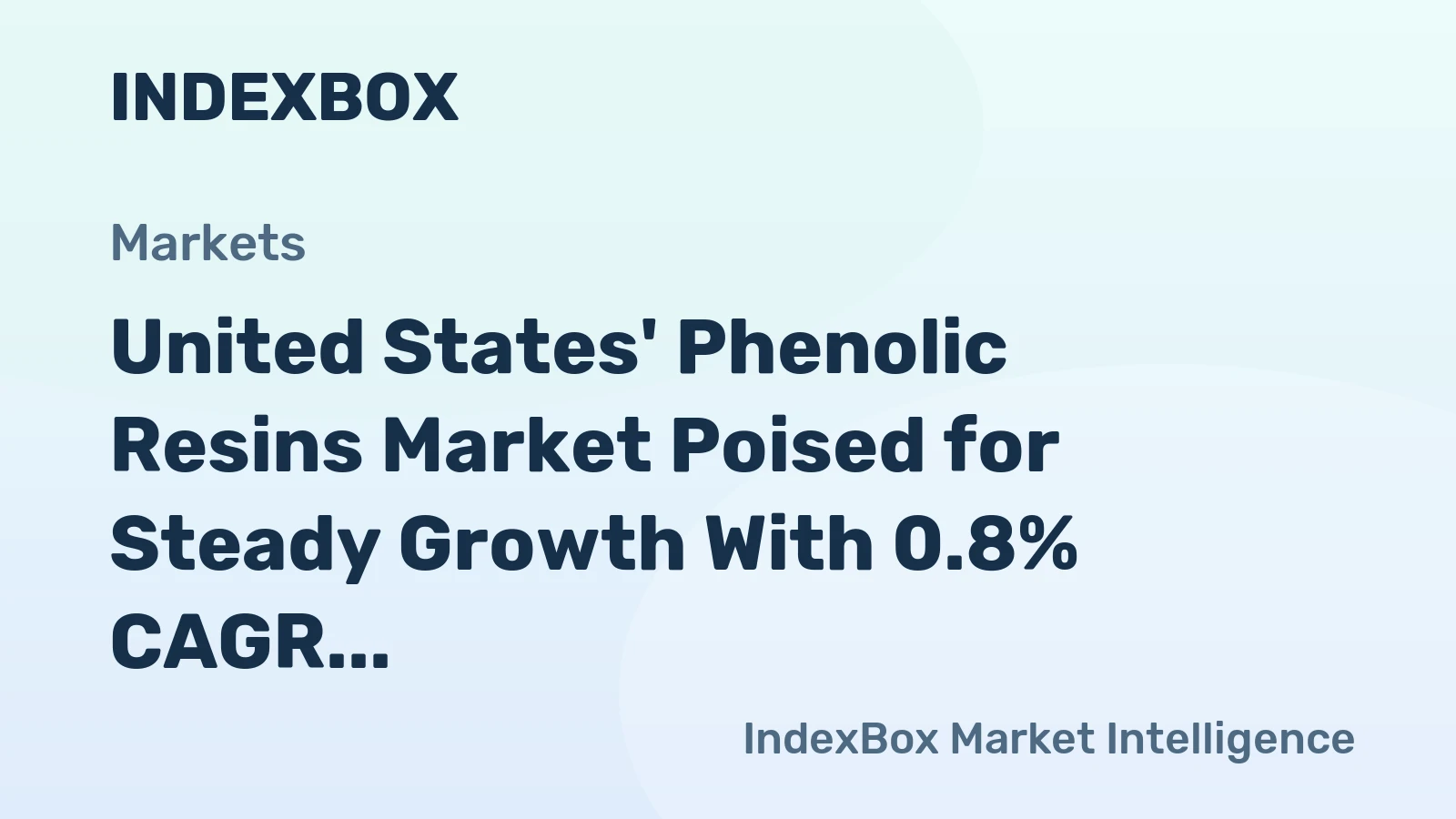 United States' Phenolic Resins Market Poised for Steady Growth With 0.8% CAGR Through 2035