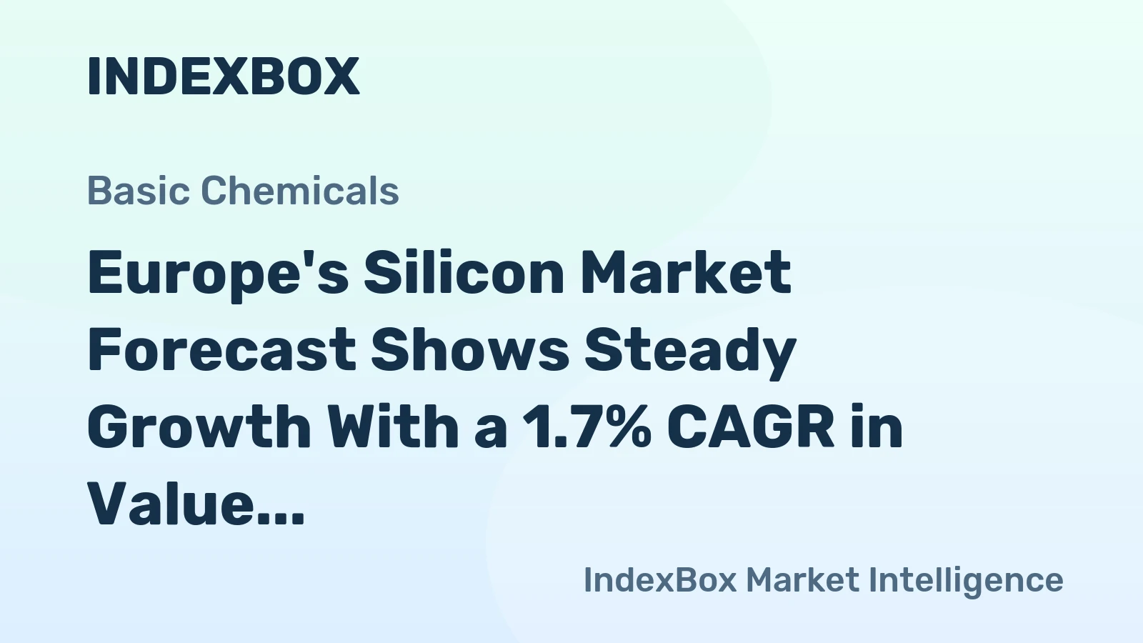 Europe's Silicon Market Forecast Shows Steady Growth With a 1.7% CAGR in Value Through 2035