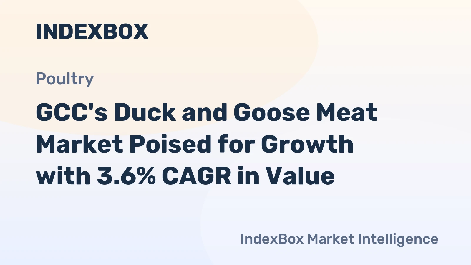 GCC's Duck and Goose Meat Market Poised for Growth with 3.6% CAGR in Value