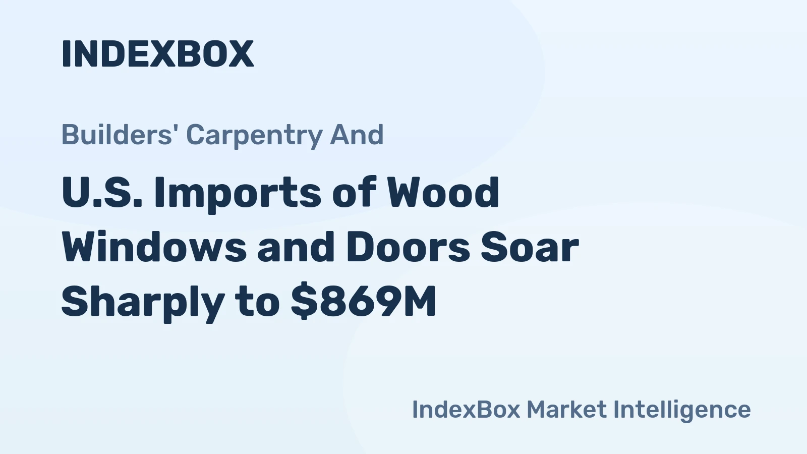 U.S. Imports of Wood Windows and Doors Soar Sharply to $869M