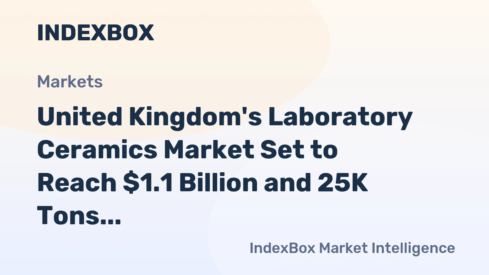 United Kingdom's Laboratory Ceramics Market Set to Reach $1.1 Billion and 25K Tons by 2035