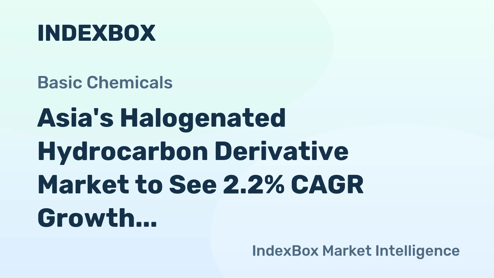 Asia's Halogenated Hydrocarbon Derivative Market to See 2.2% CAGR Growth Towards 2035