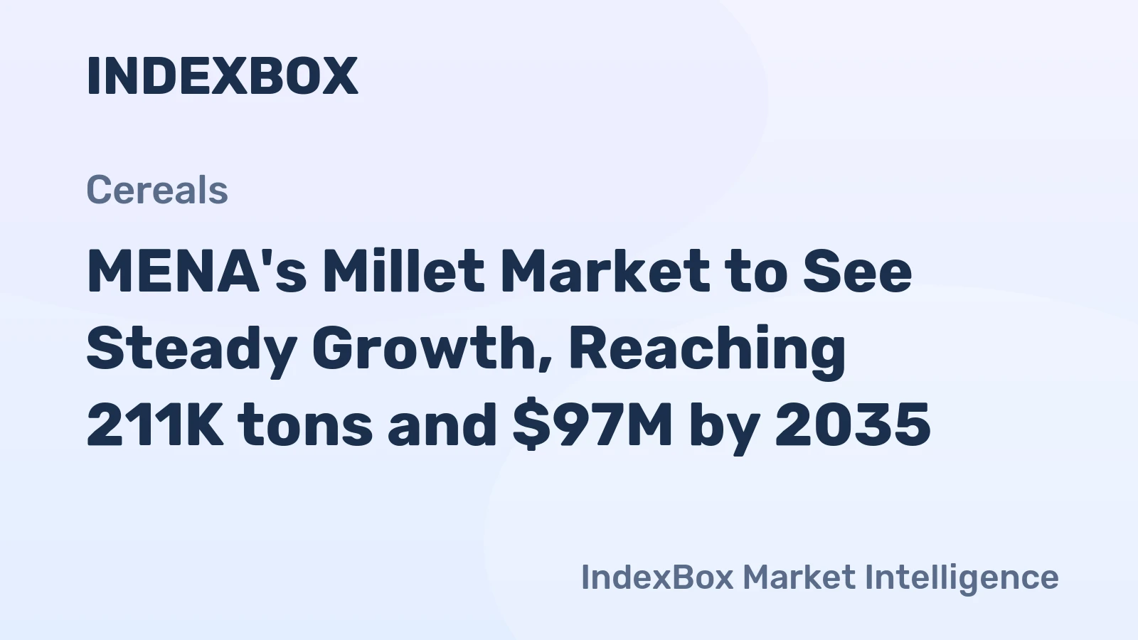 MENA's Millet Market to See Steady Growth, Reaching 211K tons and $97M by 2035