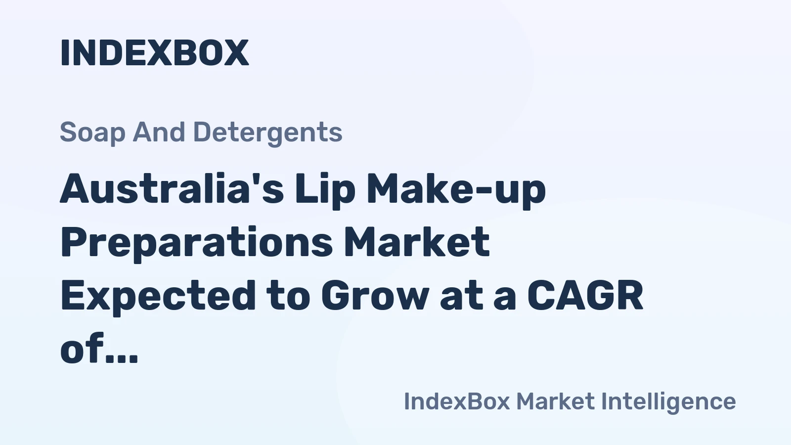 Australia's Lip Make-up Preparations Market Expected to Grow at a CAGR of +2.9% from 2024 to 2035