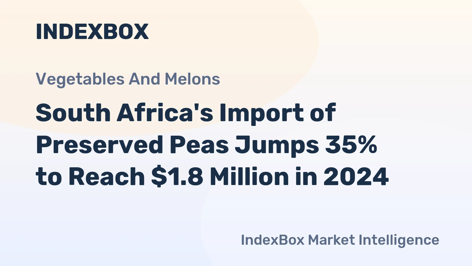 South Africa's Import of Preserved Peas Jumps 35% to Reach $1.8 Million in 2024