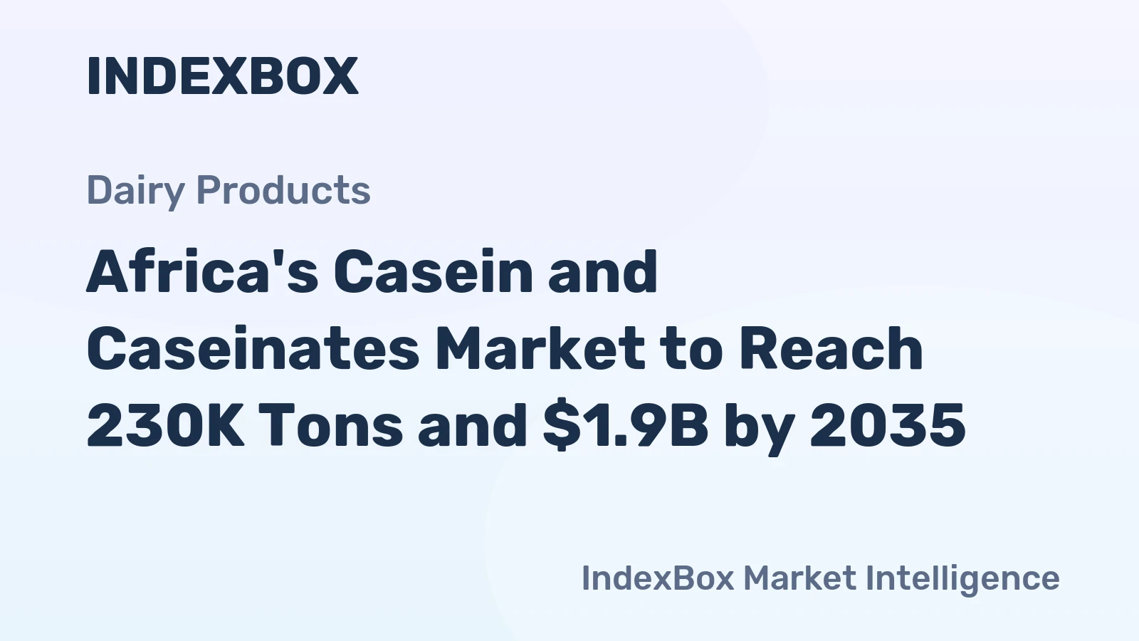 Africa's Casein and Caseinates Market to Reach 230K Tons and $1.9B by 2035