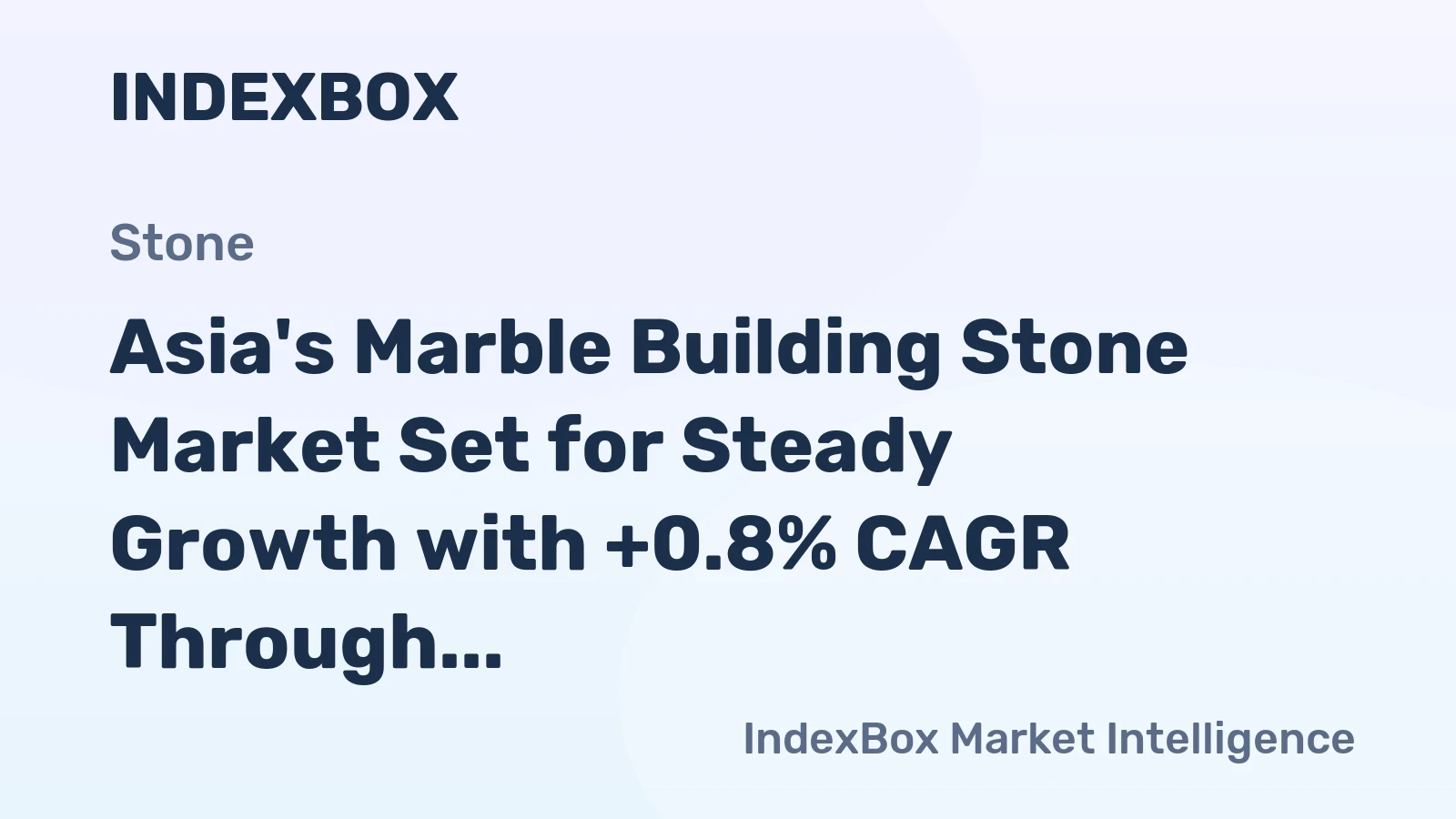 Asia's Marble Building Stone Market Set for Steady Growth with +0.8% CAGR Through 2035