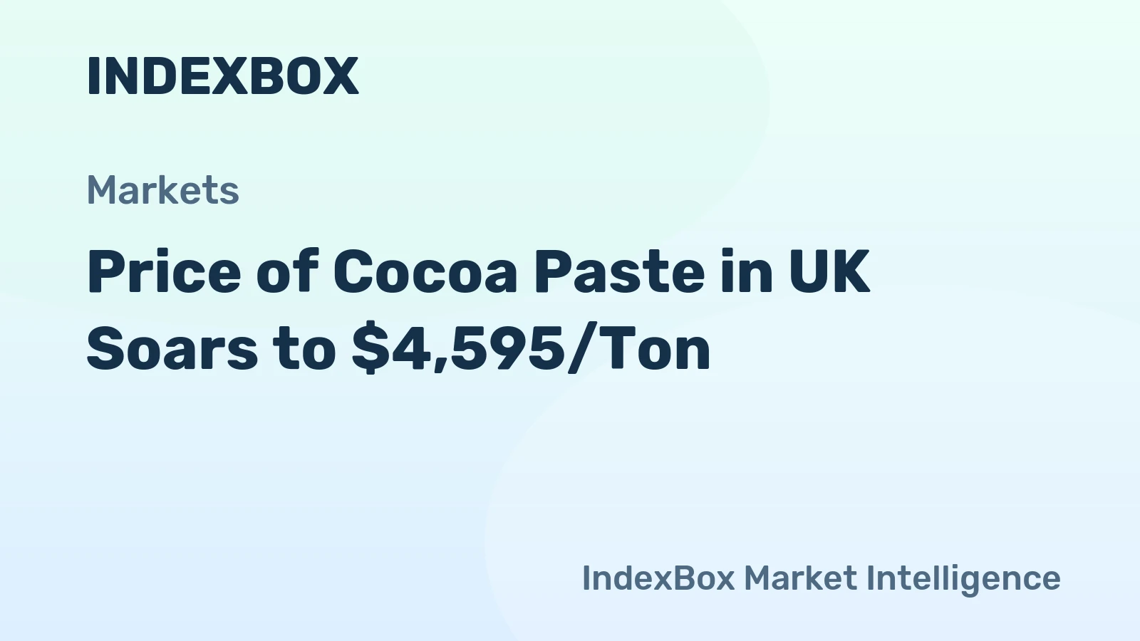 Price of Cocoa Paste in UK Soars to $4,595/Ton