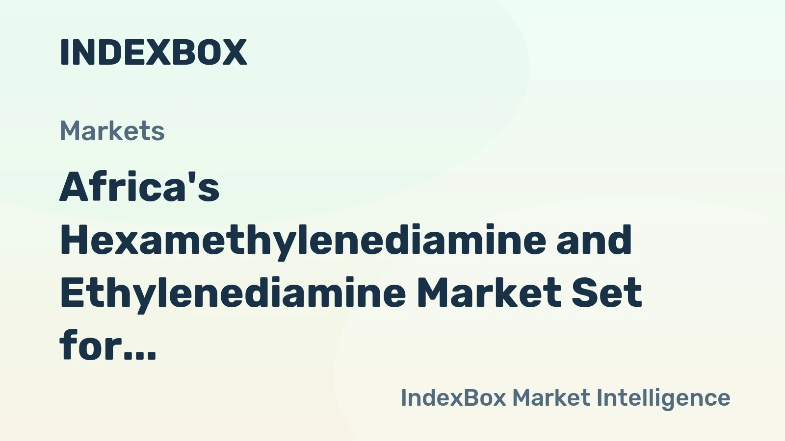 Africa's Hexamethylenediamine and Ethylenediamine Market Set for Steady Growth with a 3.2% CAGR in Value