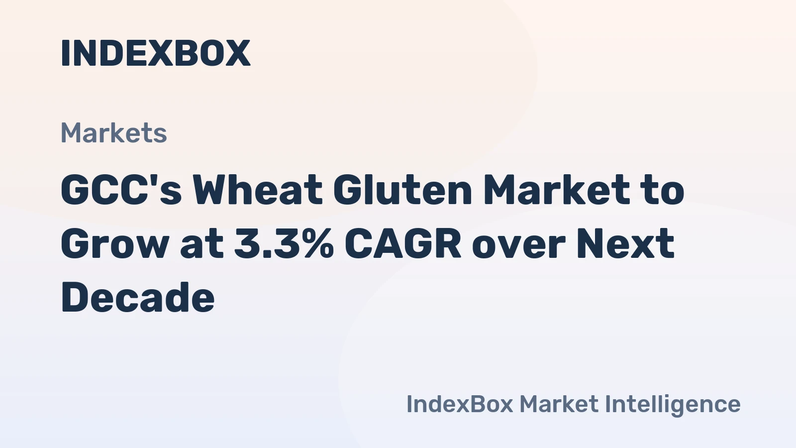 GCC's Wheat Gluten Market to Grow at 3.3% CAGR over Next Decade
