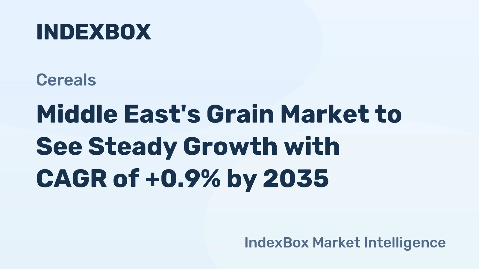 Middle East's Grain Market to See Steady Growth with CAGR of +0.9% by 2035