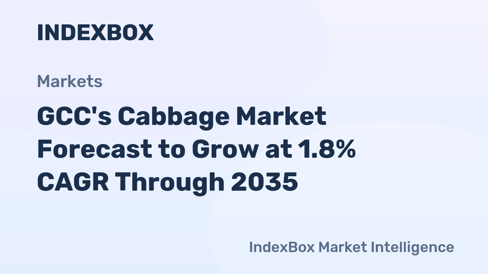 GCC's Cabbage Market Forecast to Grow at 1.8% CAGR Through 2035