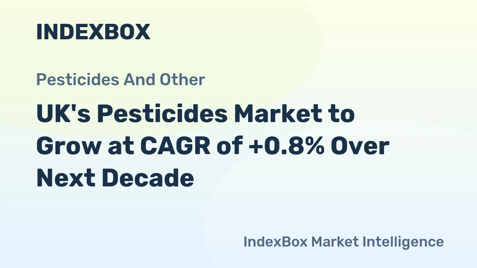 UK's Pesticides Market to Grow at CAGR of +0.8% Over Next Decade