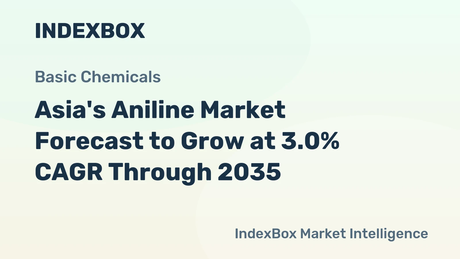 Asia's Aniline Market Forecast to Grow at 3.0% CAGR Through 2035