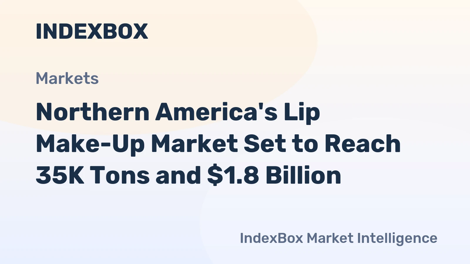 Northern America's Lip Make-Up Market Set to Reach 35K Tons and $1.8 Billion
