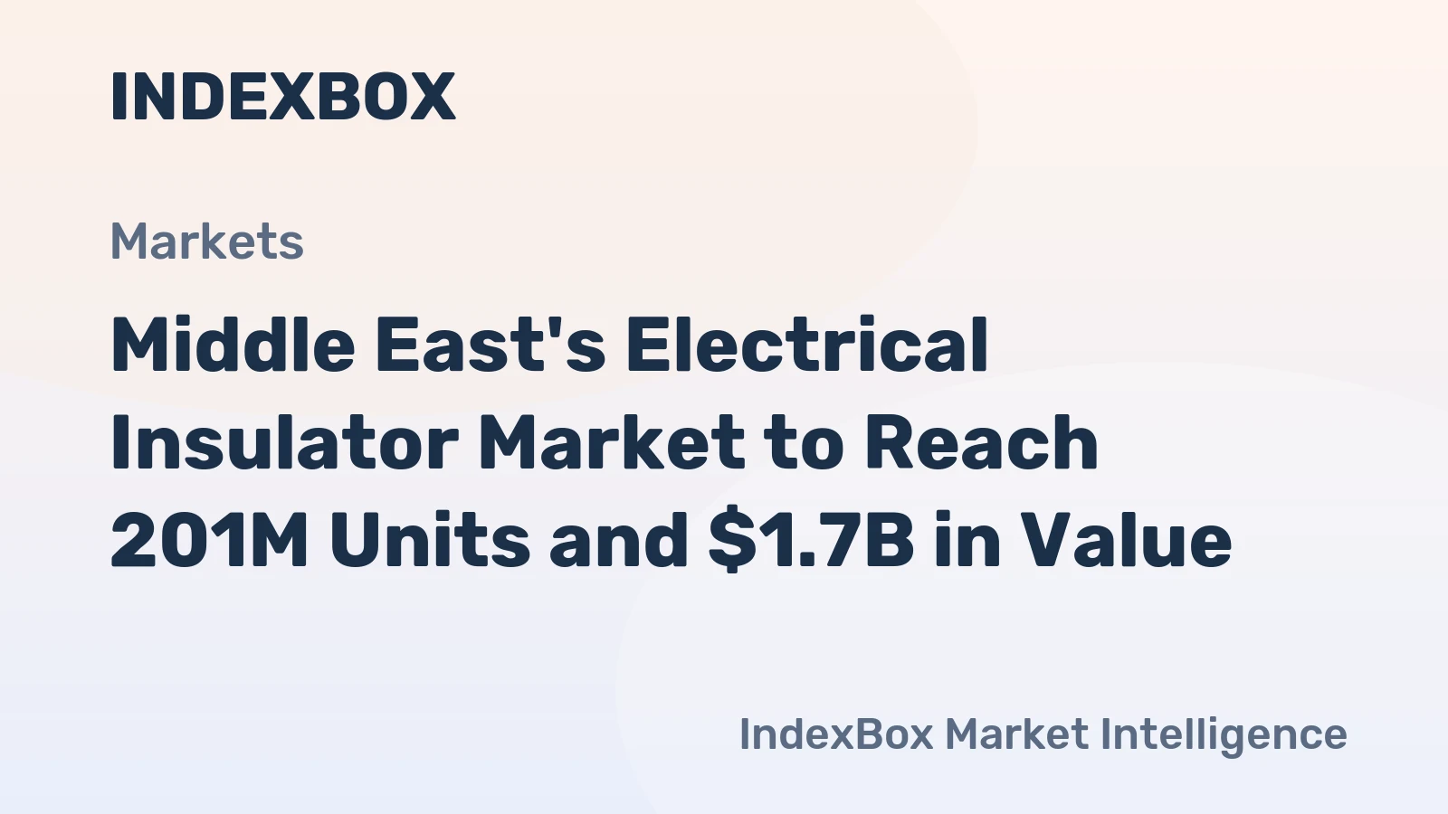 Middle East's Electrical Insulator Market to Reach 201M Units and $1.7B in Value