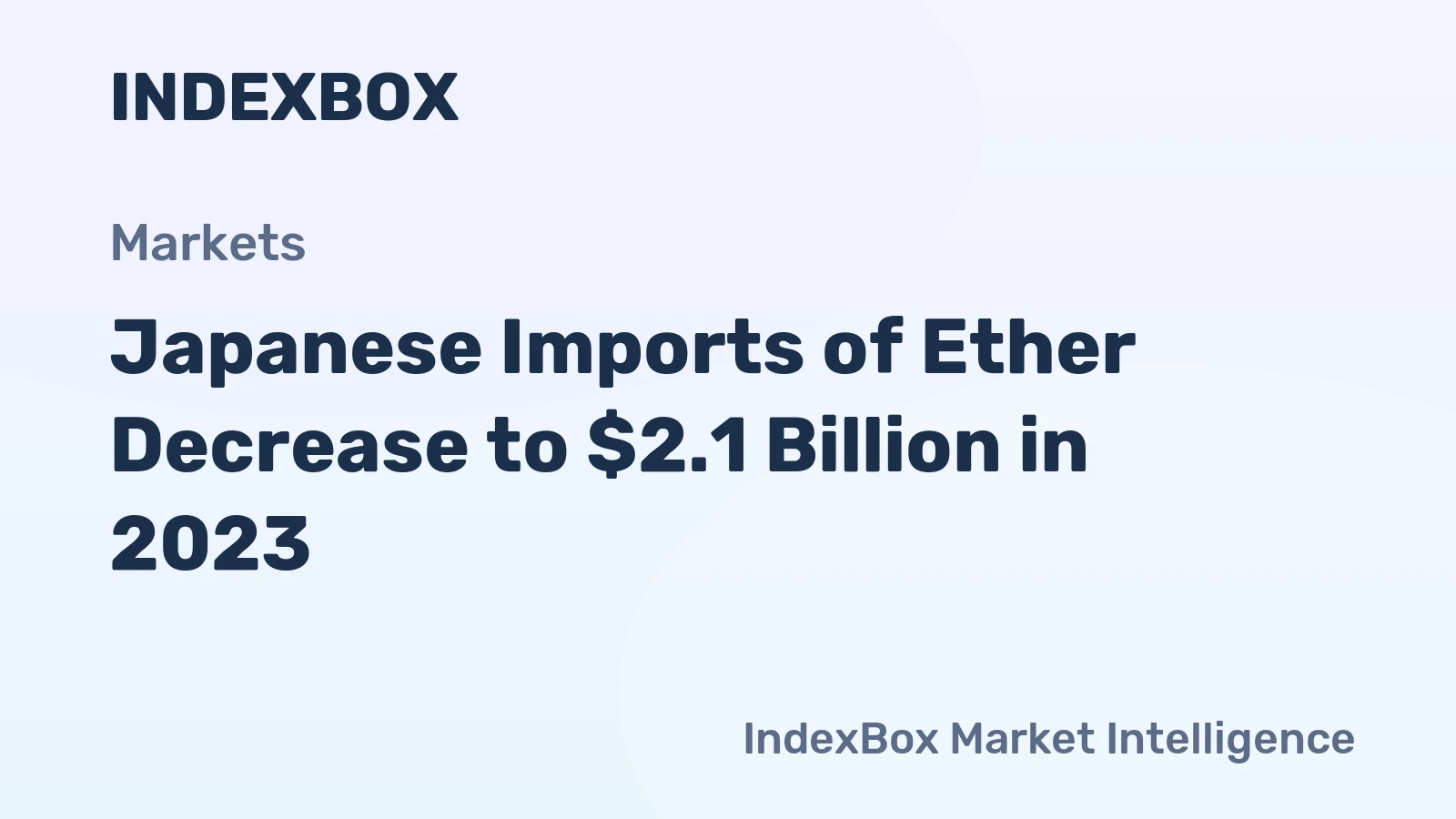 Japanese Imports of Ether Decrease to $2.1 Billion in 2023