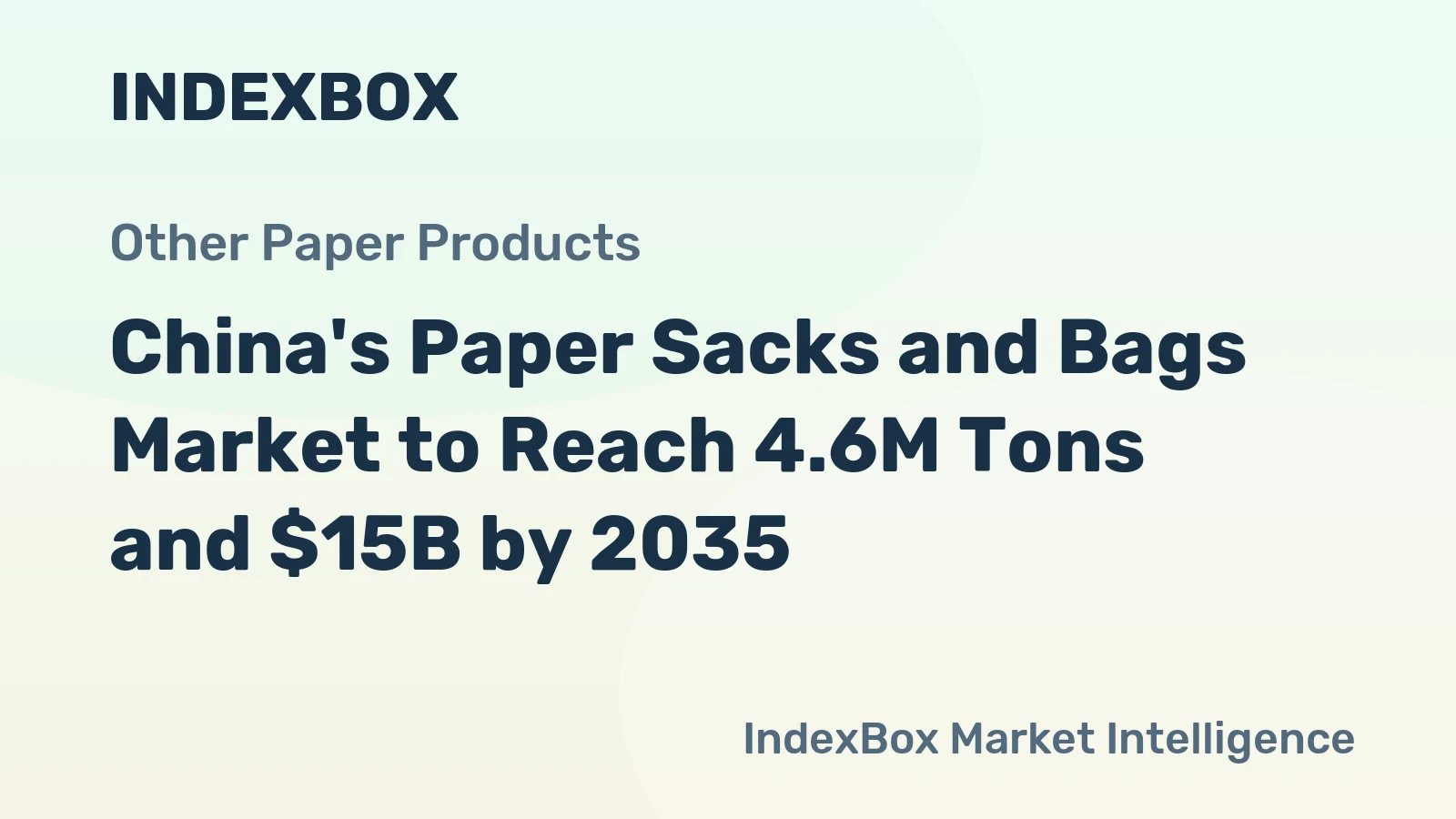 China's Paper Sacks and Bags Market to Reach 4.6M Tons and $15B by 2035