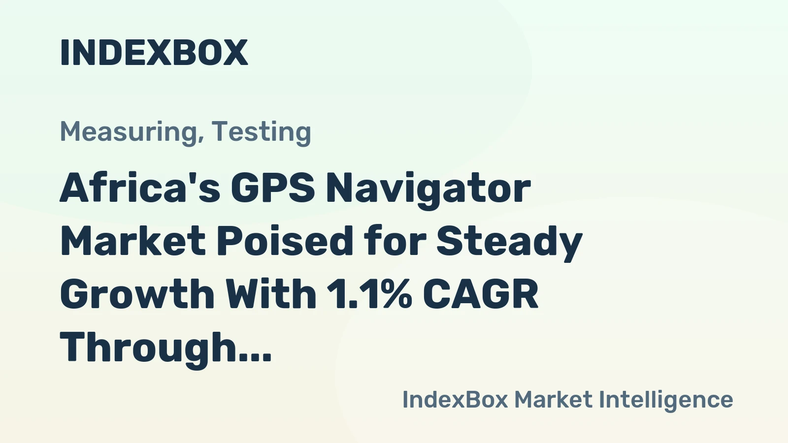 Africa's GPS Navigator Market Poised for Steady Growth With 1.1% CAGR Through 2035