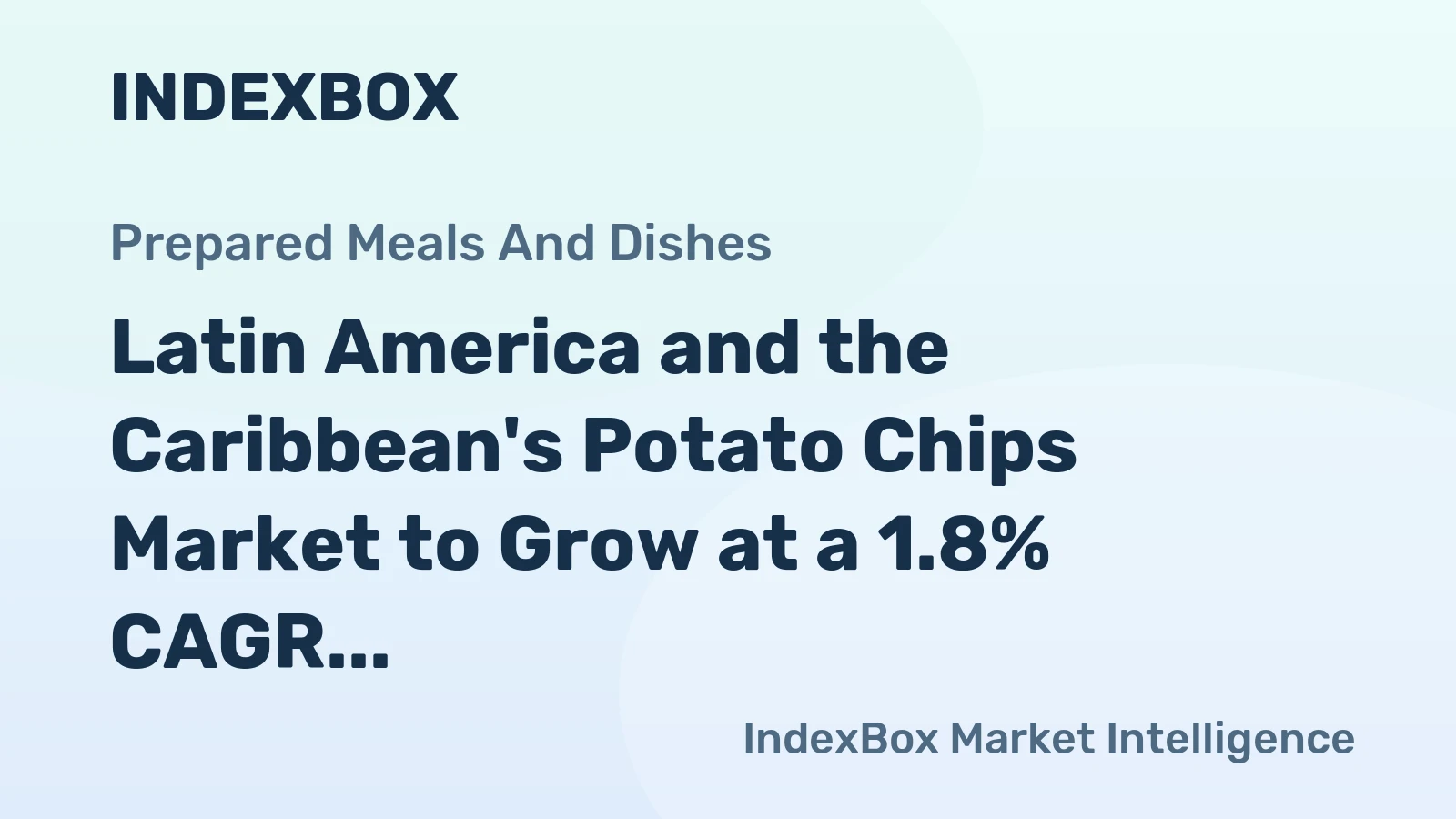Latin America and the Caribbean's Potato Chips Market to Grow at a 1.8% CAGR Through 2035