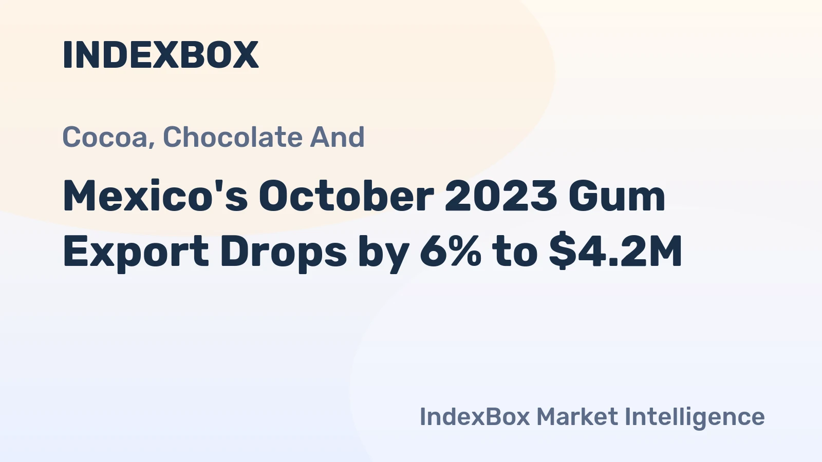 Mexico's October 2023 Gum Export Drops by 6% to $4.2M
