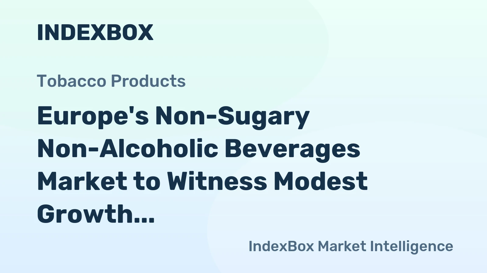 Europe's Non-Sugary Non-Alcoholic Beverages Market to Witness Modest Growth with CAGR of +1.3% Leading to 35B Litres Consumption by 2035