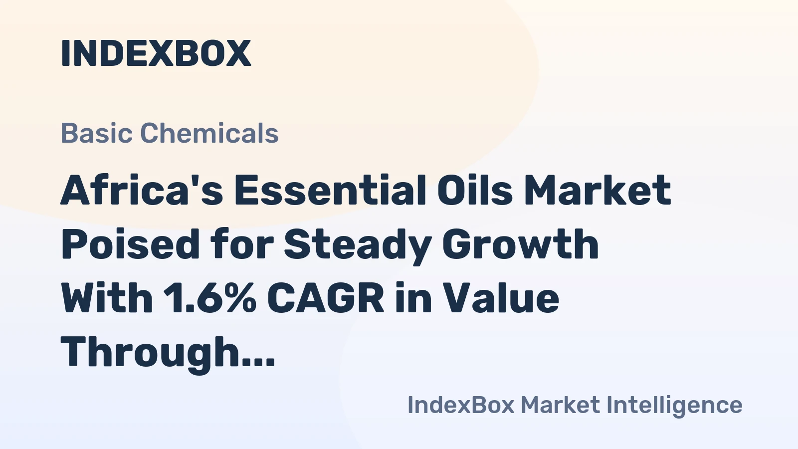 Africa's Essential Oils Market Poised for Steady Growth With 1.6% CAGR in Value Through 2035