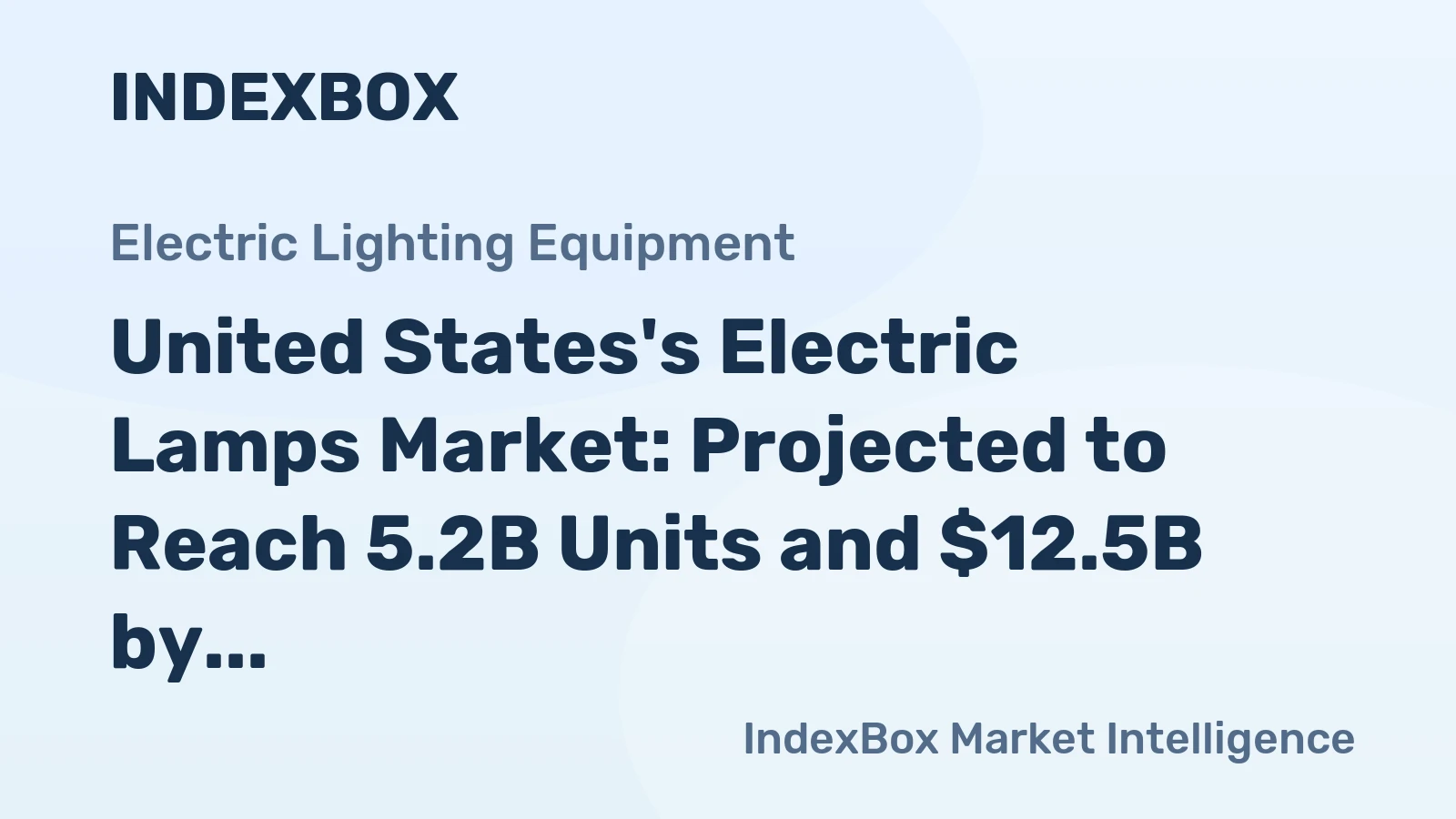 United States's Electric Lamps Market: Projected to Reach 5.2B Units and $12.5B by 2035