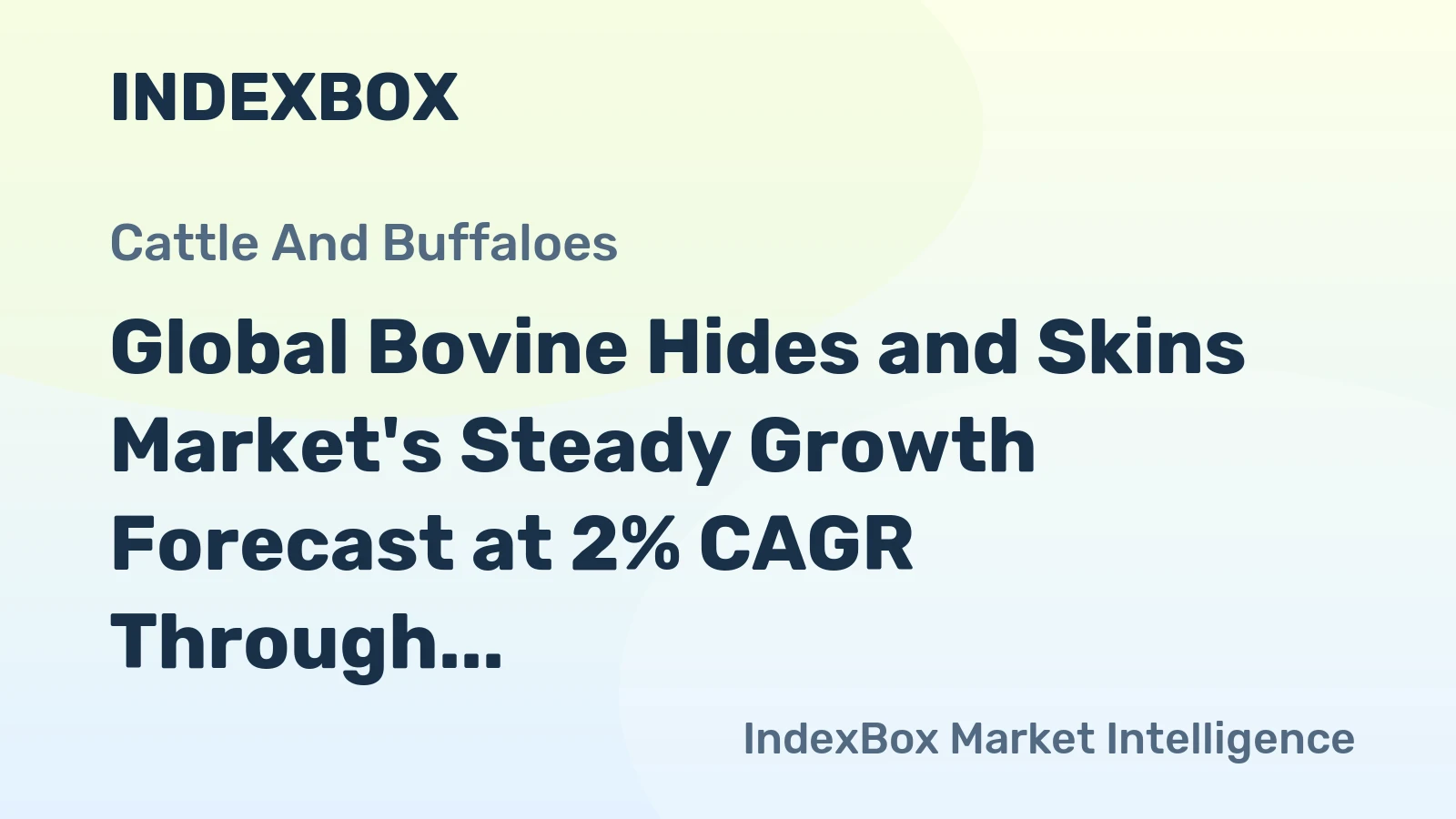 Global Bovine Hides and Skins Market's Steady Growth Forecast at 2% CAGR Through 2035