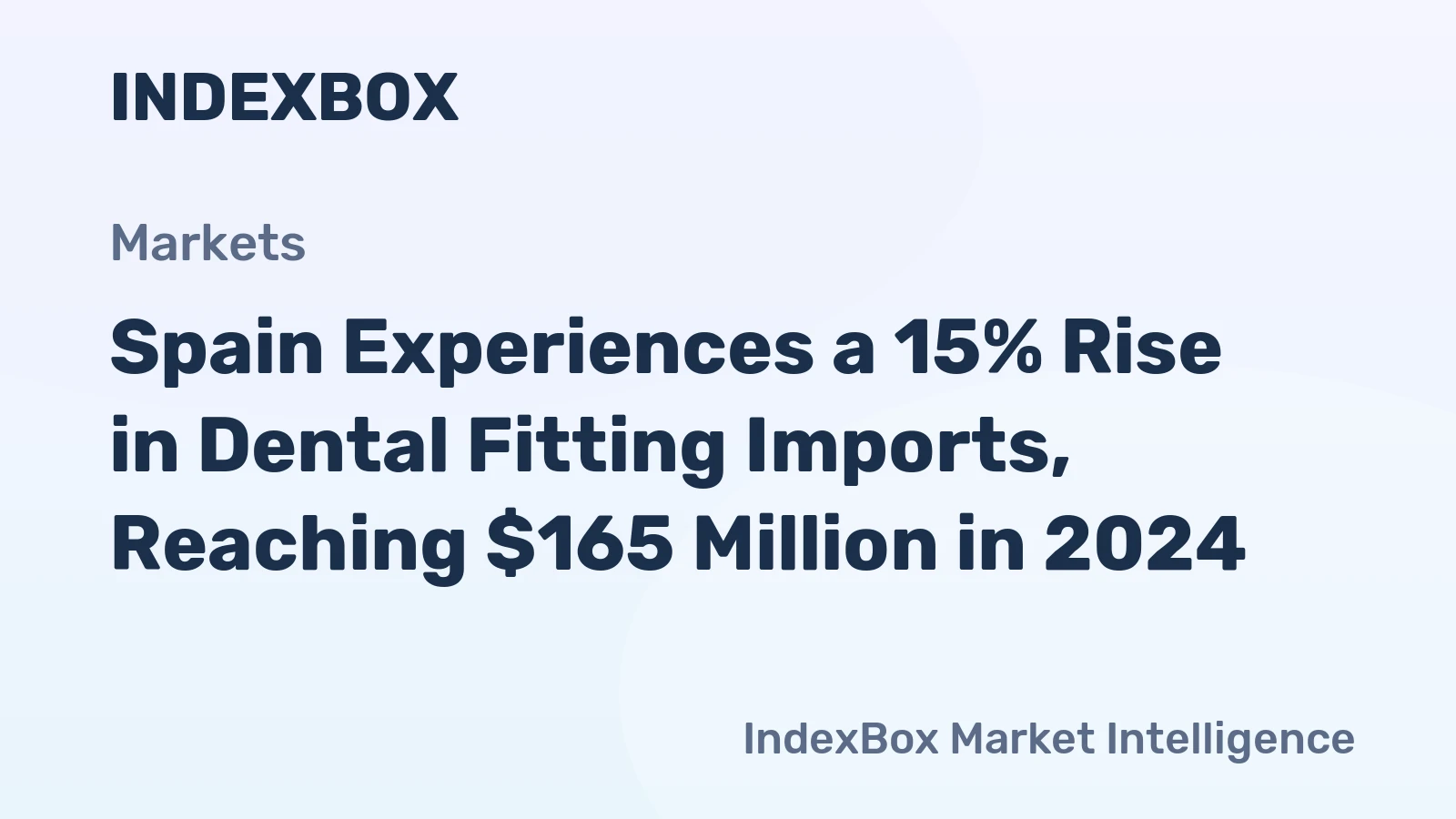 Spain Experiences a 15% Rise in Dental Fitting Imports, Reaching $165 Million in 2024