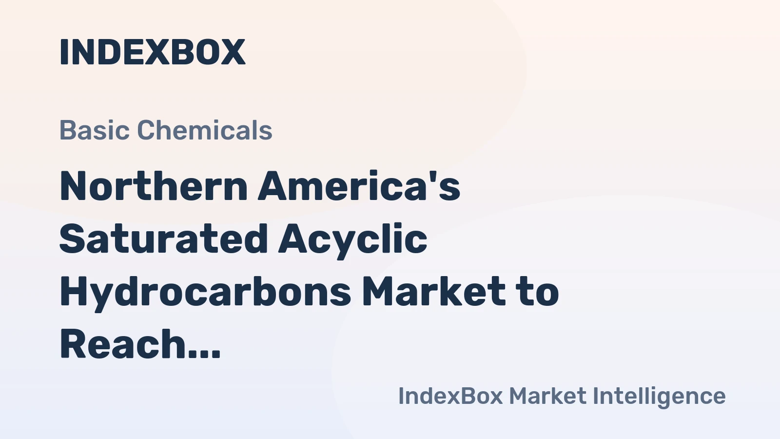 Northern America's Saturated Acyclic Hydrocarbons Market to Reach 4.3M Tons and $3.4B by 2035