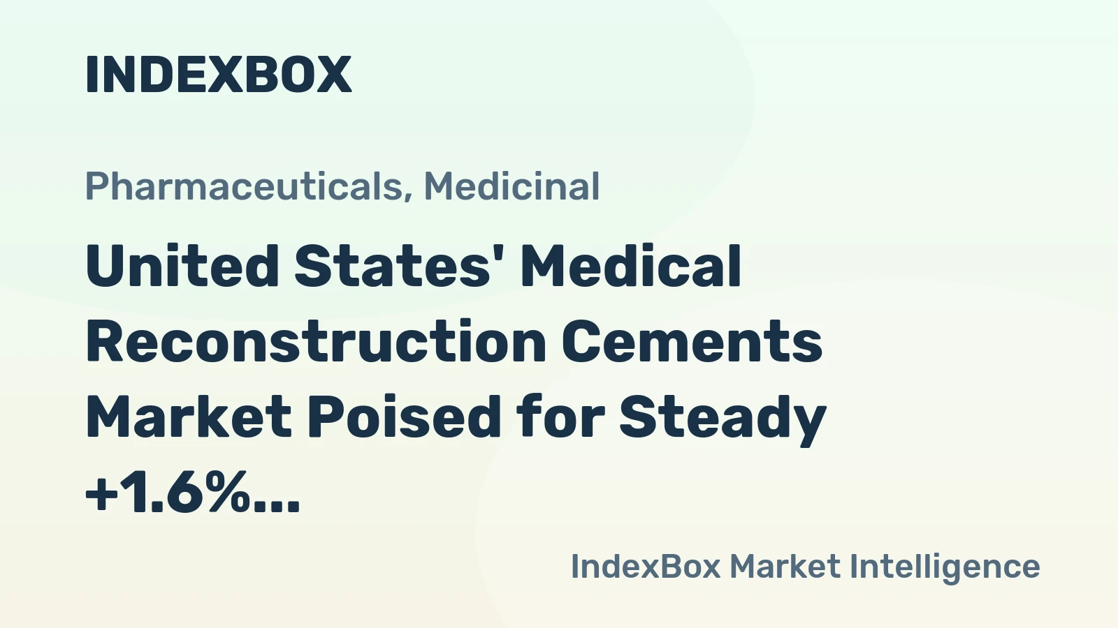 United States' Medical Reconstruction Cements Market Poised for Steady +1.6% CAGR Growth Through 2035