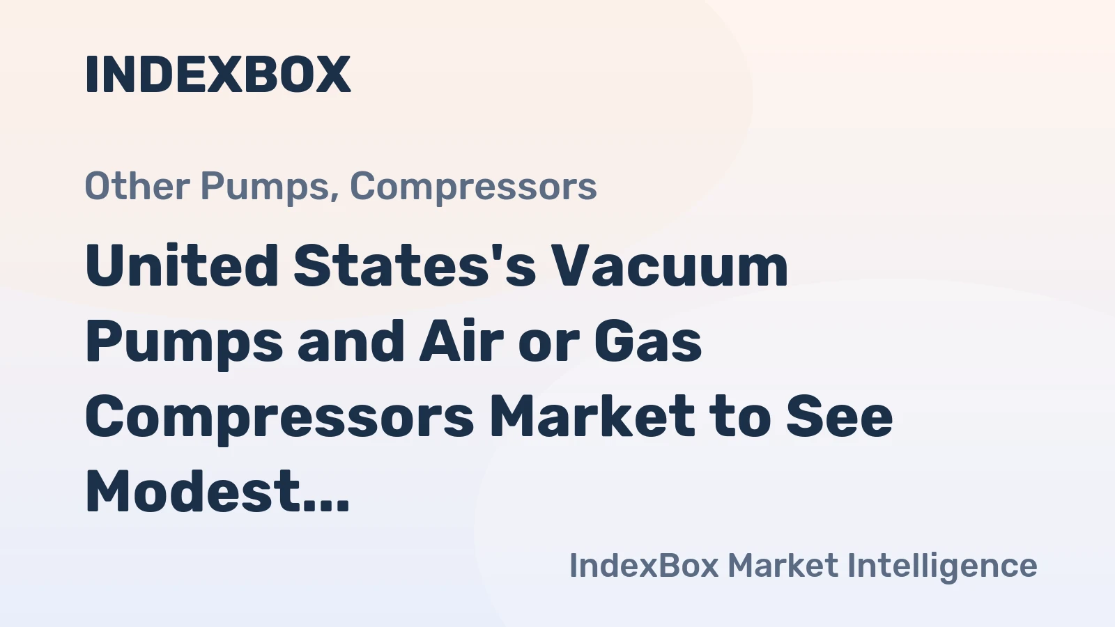 United States's Vacuum Pumps and Air or Gas Compressors Market to See Modest Growth with CAGR of +1.1% through 2035