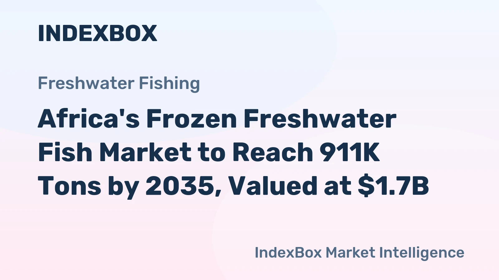 Africa's Frozen Freshwater Fish Market to Reach 911K Tons by 2035, Valued at $1.7B