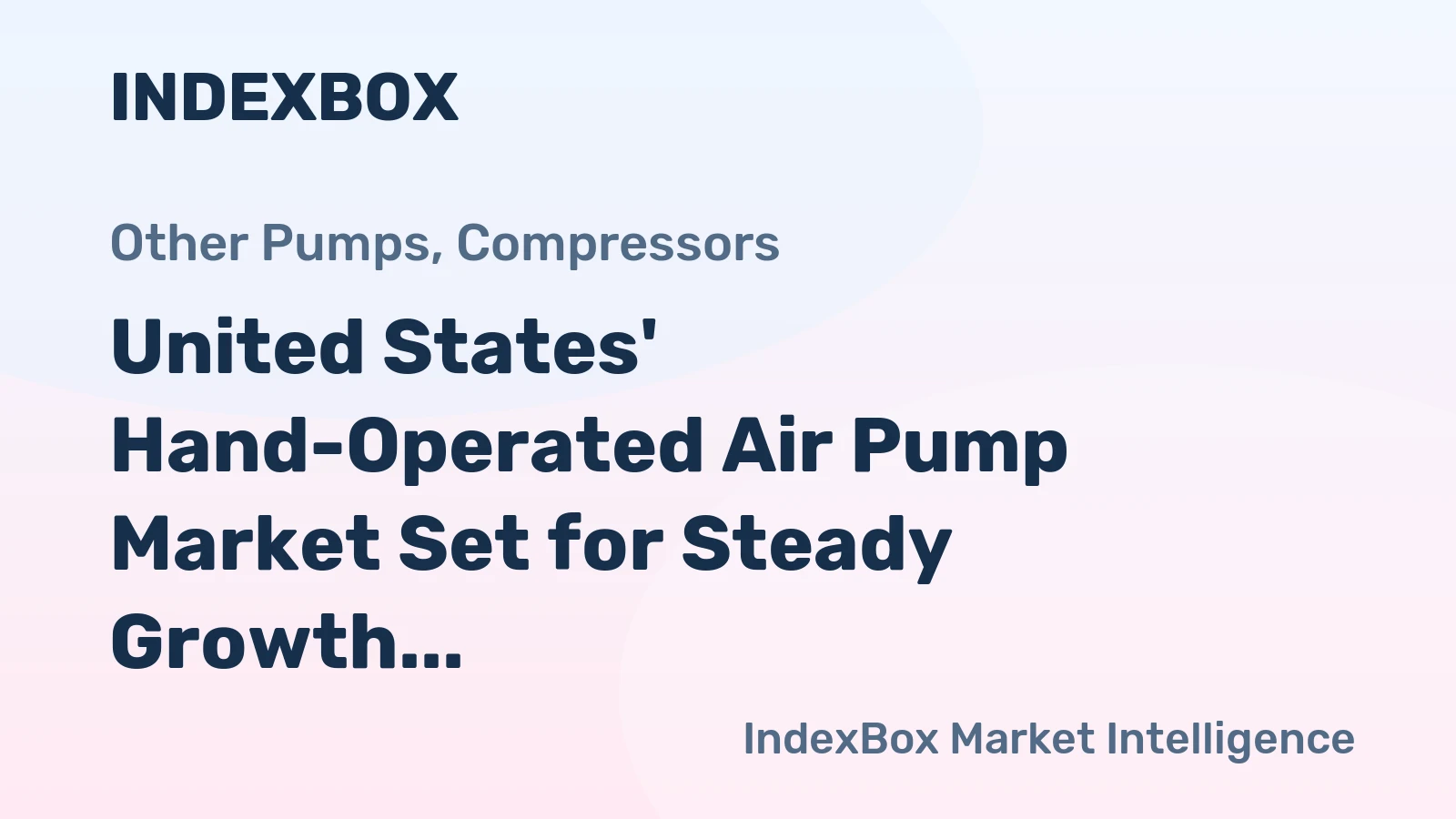 United States' Hand-Operated Air Pump Market Set for Steady Growth With a +0.9% Volume CAGR